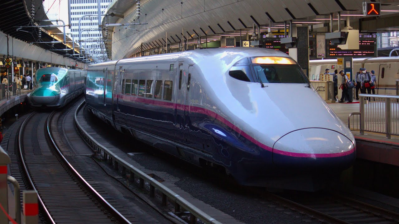 JR East E2! E2 J75 departing Tokyo Station - YouTube