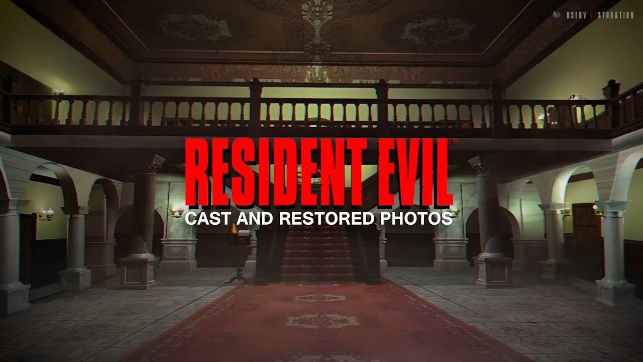 Resident Evil 1996 Cast and Restored Photos | BServ Restoration - YouTube