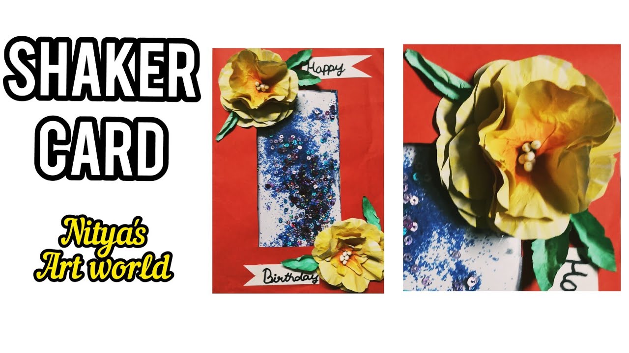 Shaker Card || Easy Shaker Card For Beginners || How To Make A Shaker ...