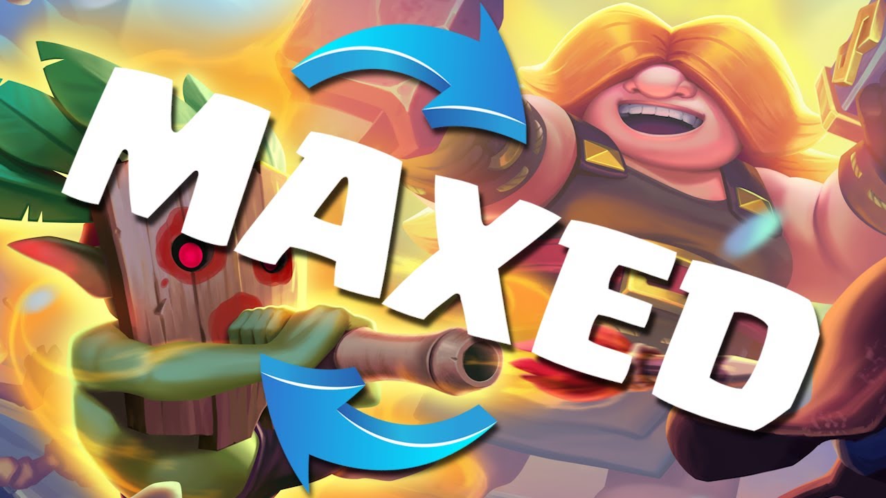 Maxed Rune Giant & evo Dart Goblin decks Clash Royale - YouTube