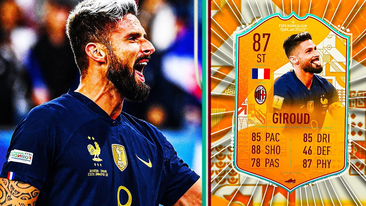 87 WORLD CUP STORIES GIROUD PLAYER REVIEW - FIFA 23 - YouTube