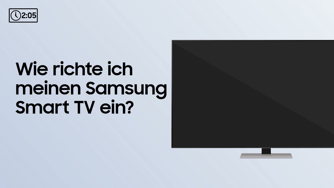 Samsung How To: Wie richte ich meinen Samsung Smart TV ein? - YouTube