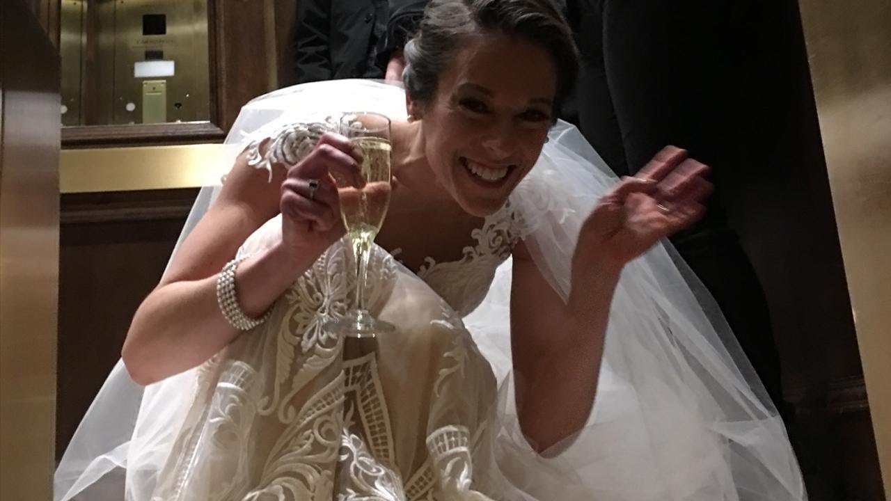 Bride Gets Stuck in Elevator on Wedding Day - YouTube