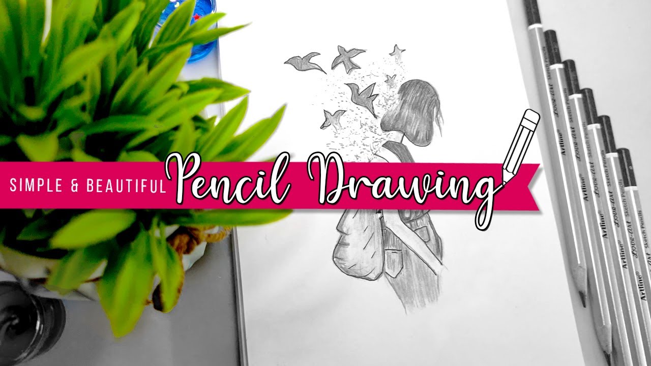 Easy Pencil Drawing for beginners | Simple Sketch | Creative Drawing ...