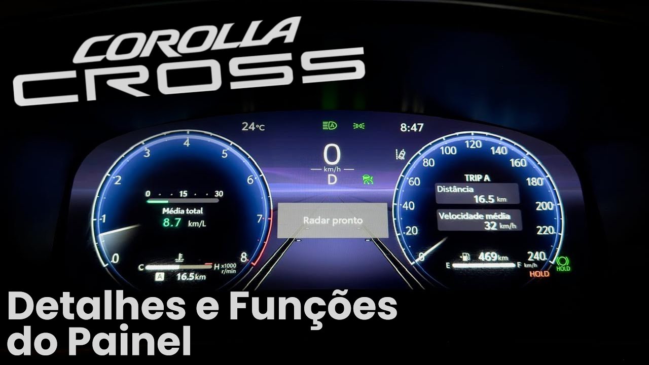 Como FUNCIONA o PAINEL do Corolla Cross 2025? Explicado em Detalhes ...