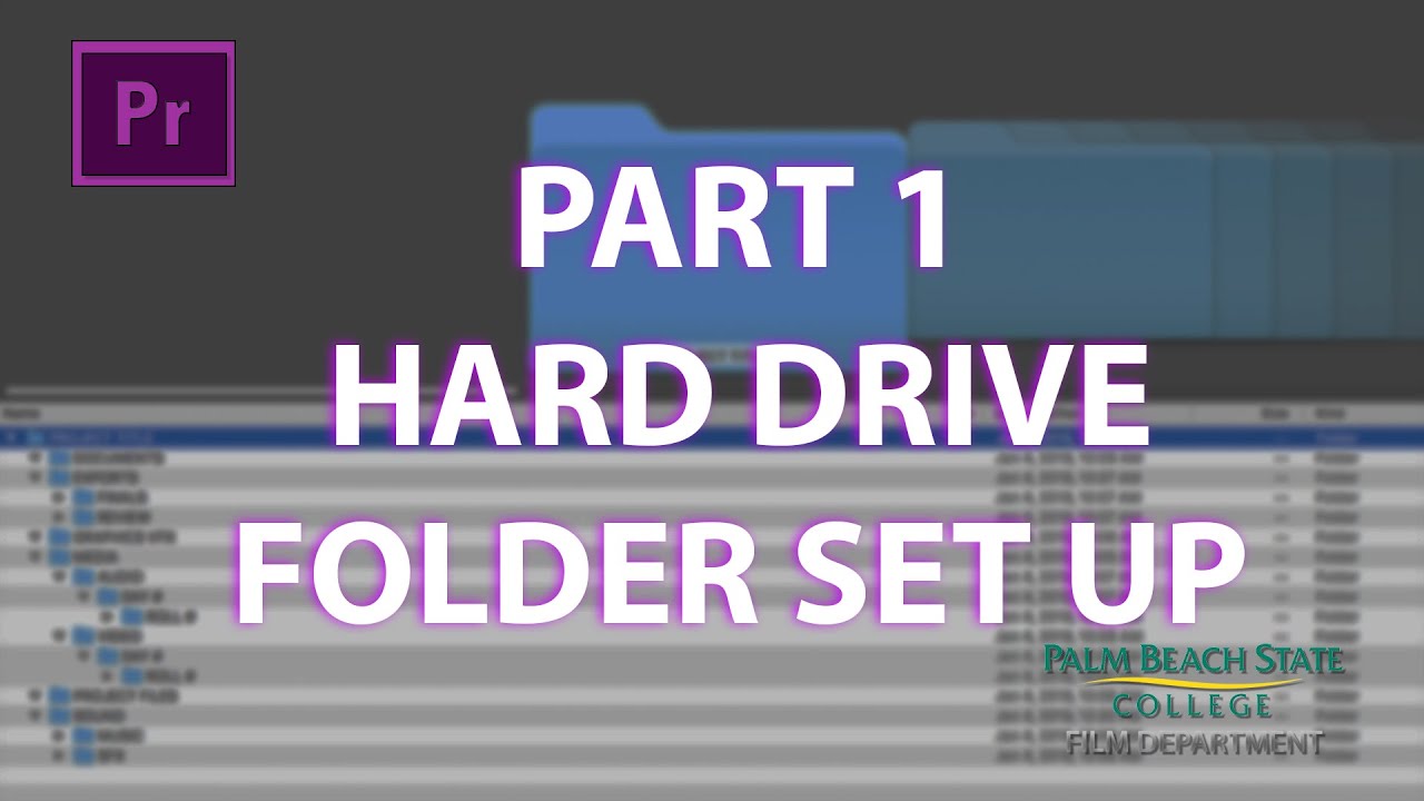 Hard Drive Folder Set Up | Part 1: DIT Student Guide - PALM BEACH STATE ...