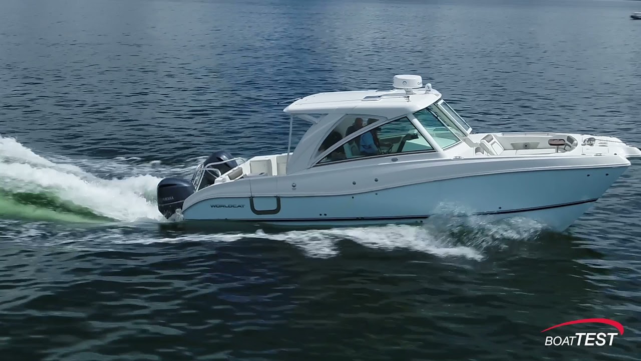 BoatTEST Sharrow MX™ Propeller review. World Cat 325 DC with twin ...