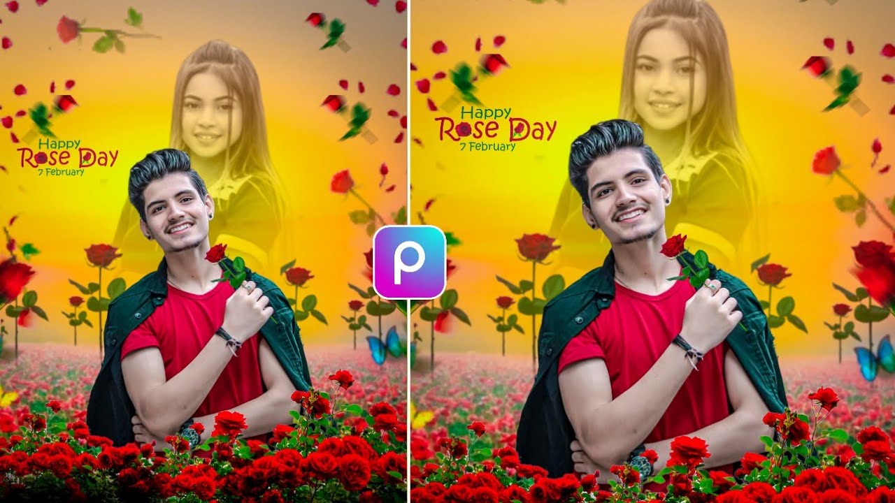 Rose day photo editing 2023 | Rose day photo editing picsart | Rose day ...