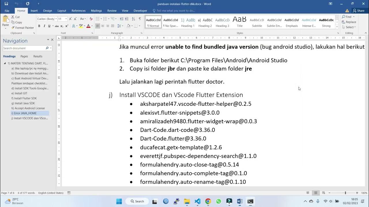 Flutter Dasar #1-2 Instalasi Flutter SDK dan Java - YouTube
