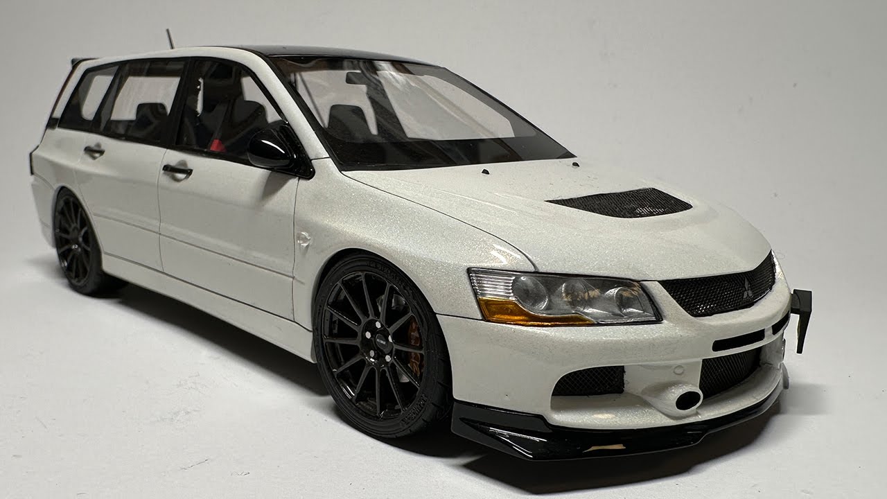 Building a 1:24th scale Alpha Model Mitsubishi Lancer Evo Wagon Full ...