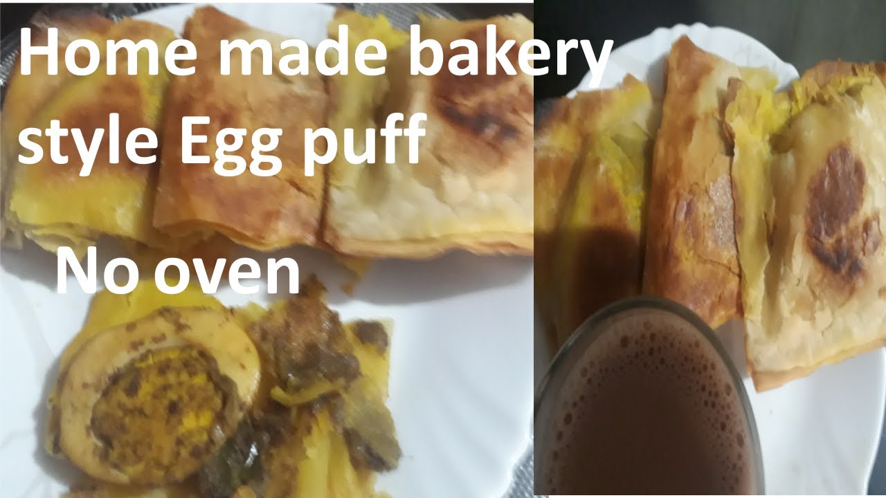 Egg puffs|| Bakery style home made egg puff without oven - YouTube