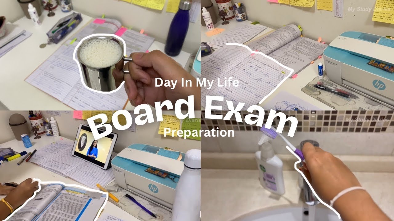 BOARD EXAM preparation | CBSE Class 12 | Day in my life - YouTube