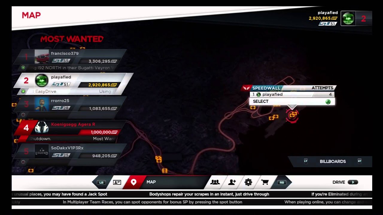 Need For Speed Most Wanted (2012) | Map Of All Billboards - YouTube
