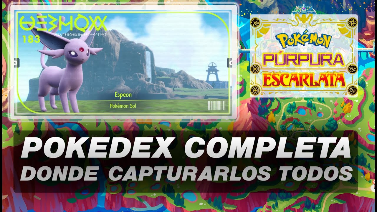 183 Pokedex Paldea - Espeon (Donde y Como Capturarlo) - Pokémon ...