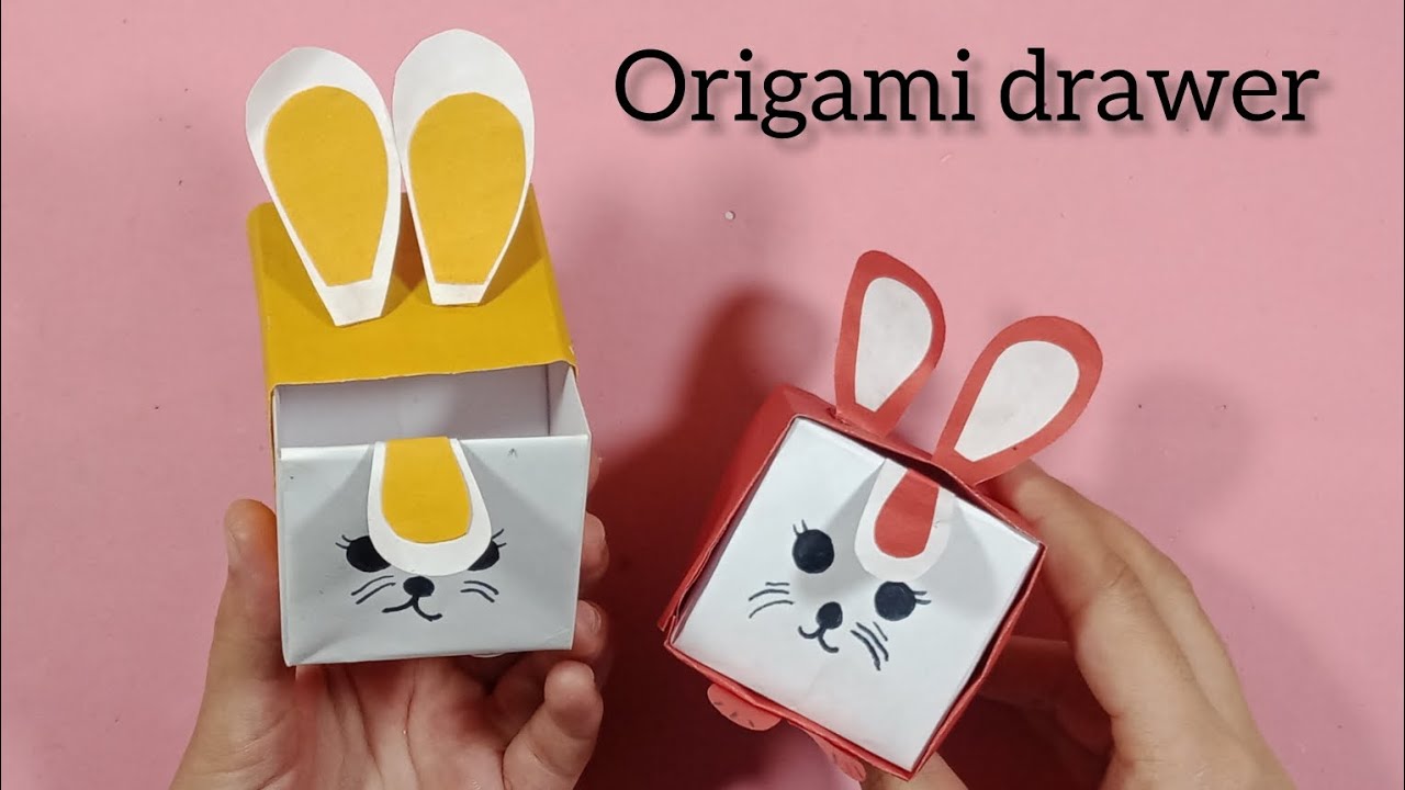 How to make a paper drawer ||Easy way||Diy Origami drawer - YouTube
