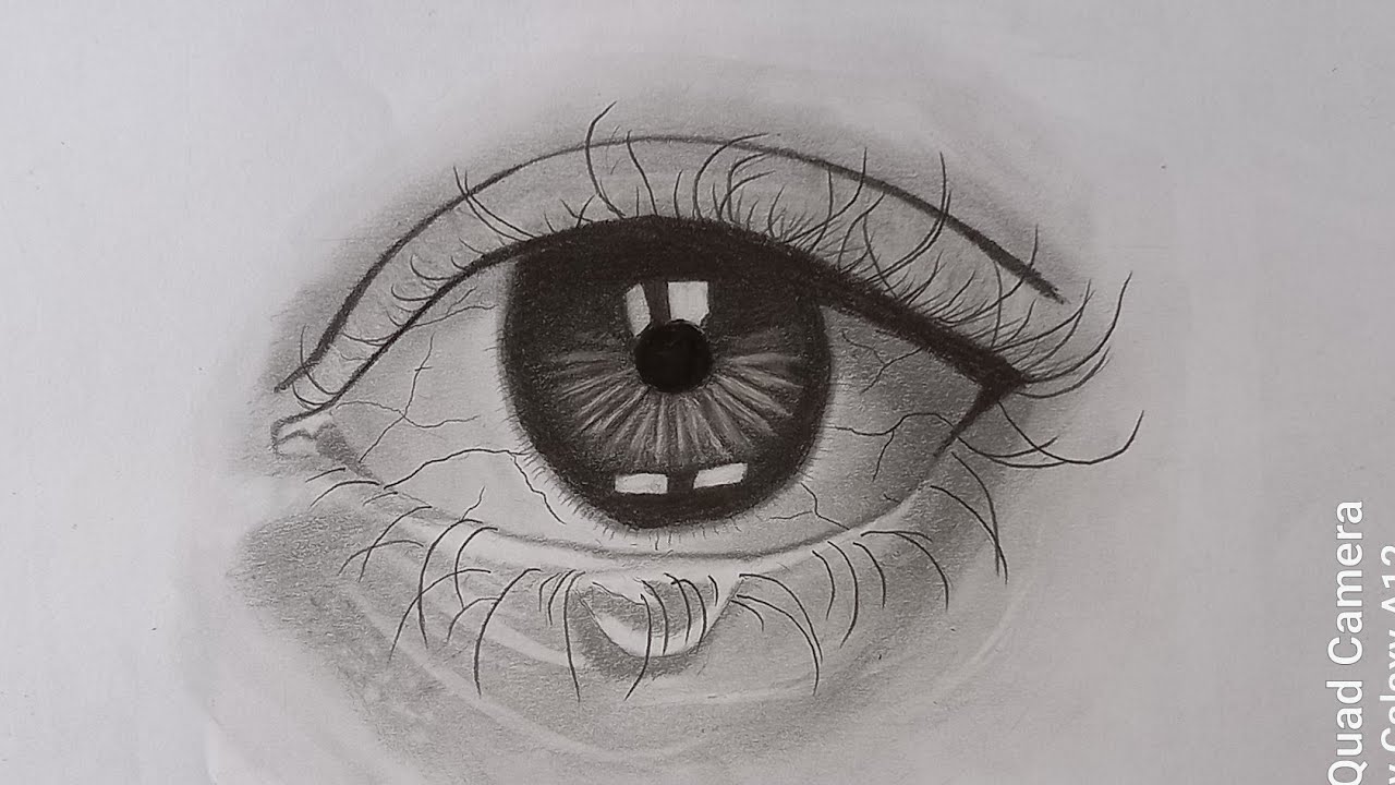 eye drawing | tutorial for beginners | step by step - YouTube