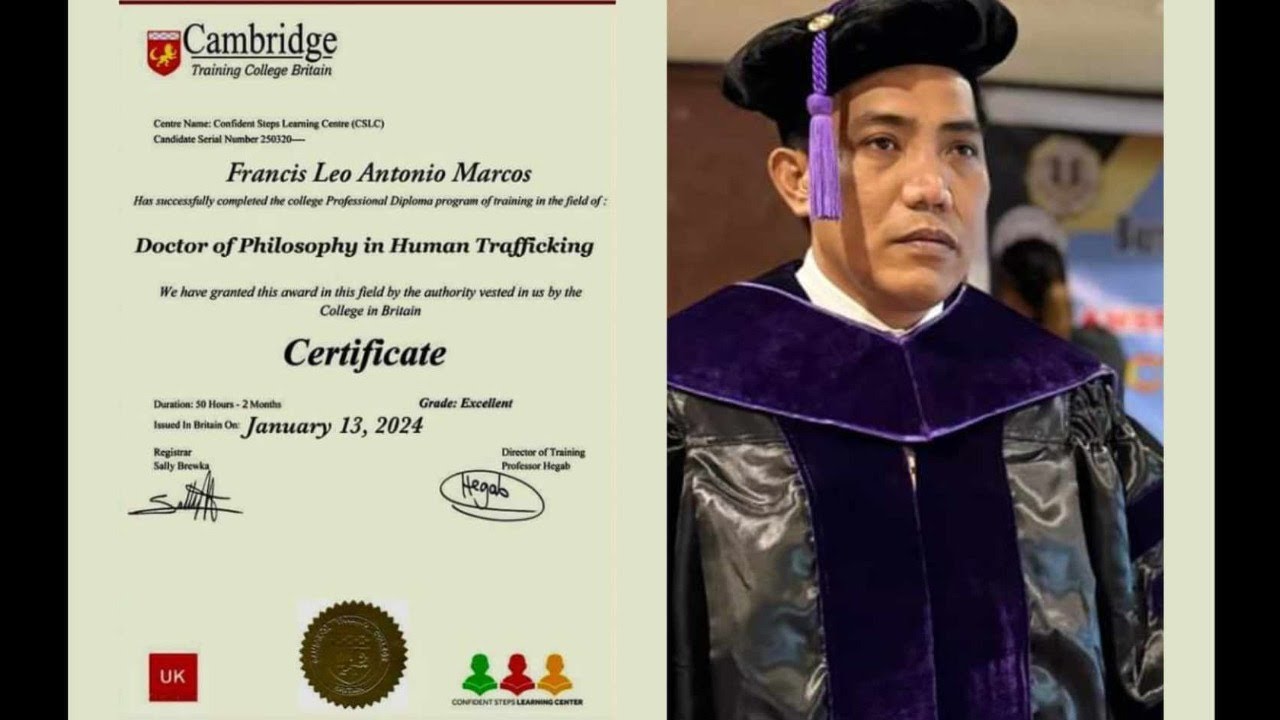 SI PH Dr. FRANCIS LEO MARCOS AY ISANG LEGEND, ATIN PONG ALAMIN - YouTube