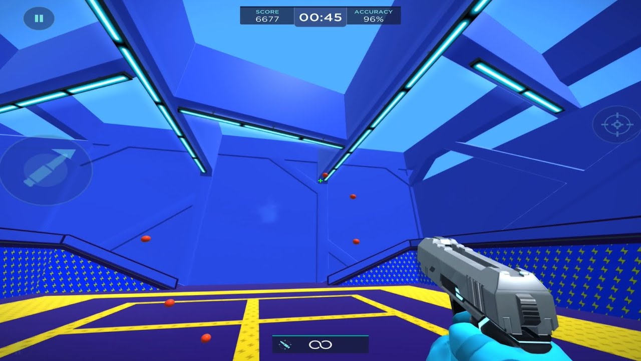 sixshot GYROSCOPE - score 28,983 - with new MAP THEME ( aimlab mobile ...