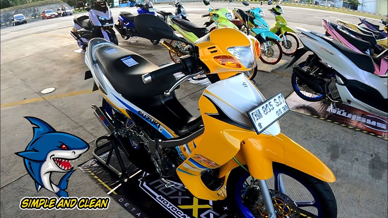 Modifikasi Satria Hiu Simple and Clean - YouTube