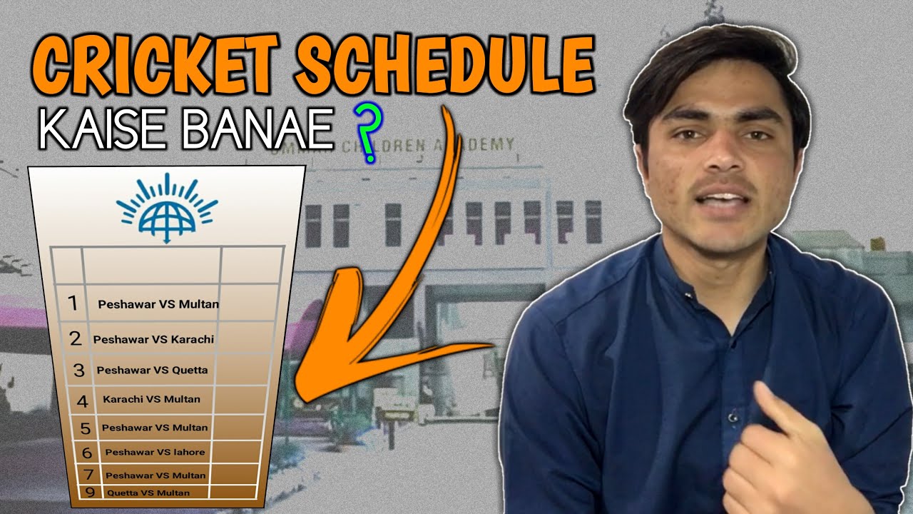 How to make cricket schedule on mobile | create Cricket tournament ...