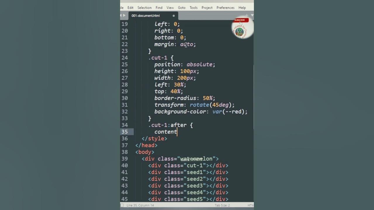 cut off the watermelon 🍉🍉/HTML with CSS #trending #viral #codes #short #tech - YouTube