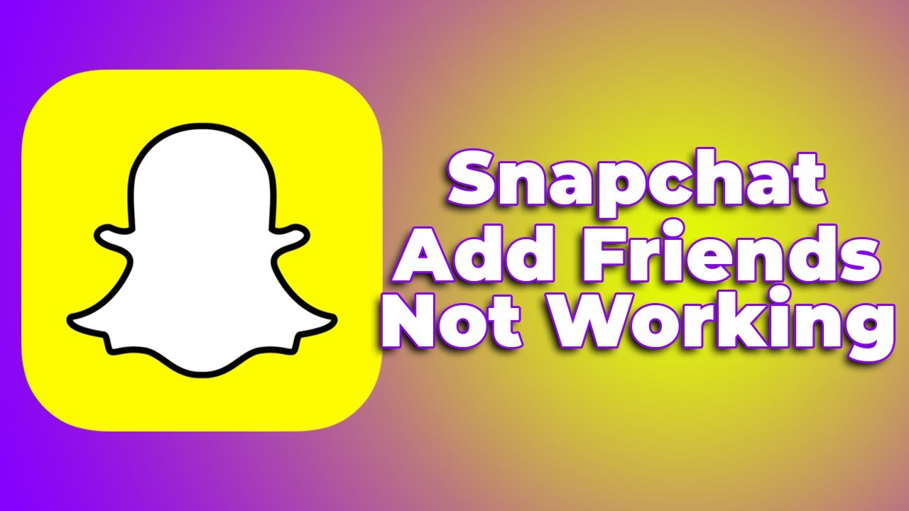 FIX Snapchat Add Friends Not Working (2024 UPDATED ) (Tutorial) - YouTube