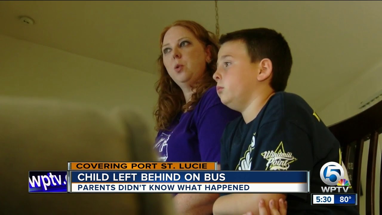 Mom upset after child left in school bus - YouTube