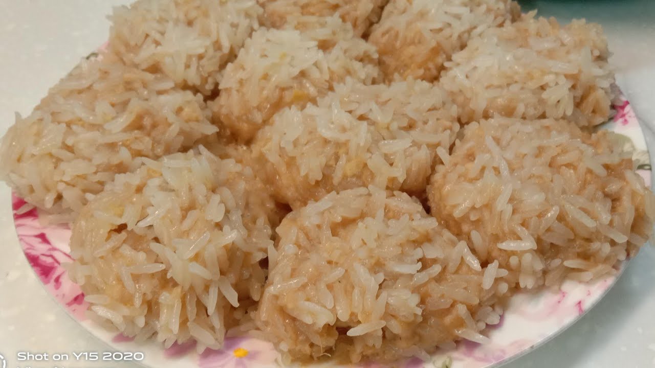 STICKY RICE WITH MINCED PORK RECIPE | STEAMED PORK RECIPE - YouTube
