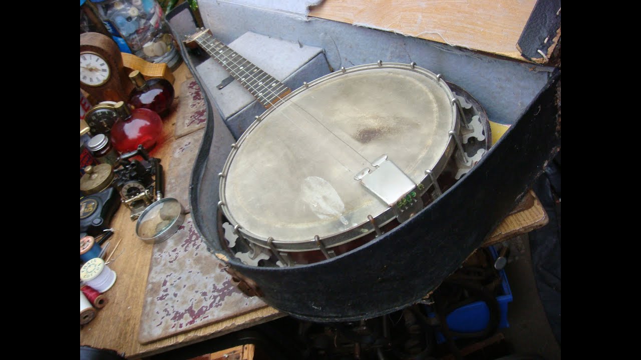 Old Vintage Antique Banjo for restoration Spare To Repair - YouTube