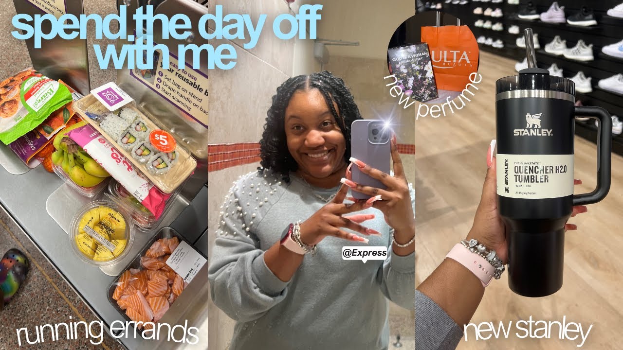 SPEND THE DAY WITH ME: shopping, new stanley, running errands, grocery ...