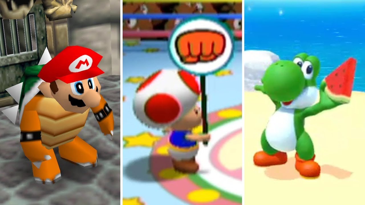Evolution of 1-vs-3 Minigames in Mario Party (1998-2017) - YouTube