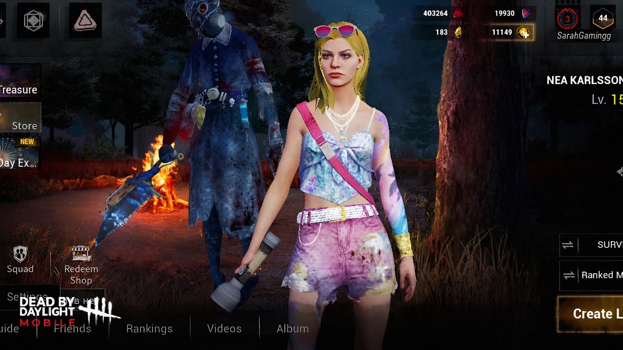 New Map & New Beach Day Outfit Gameplay | Dead by Daylight Mobile #dbd ...