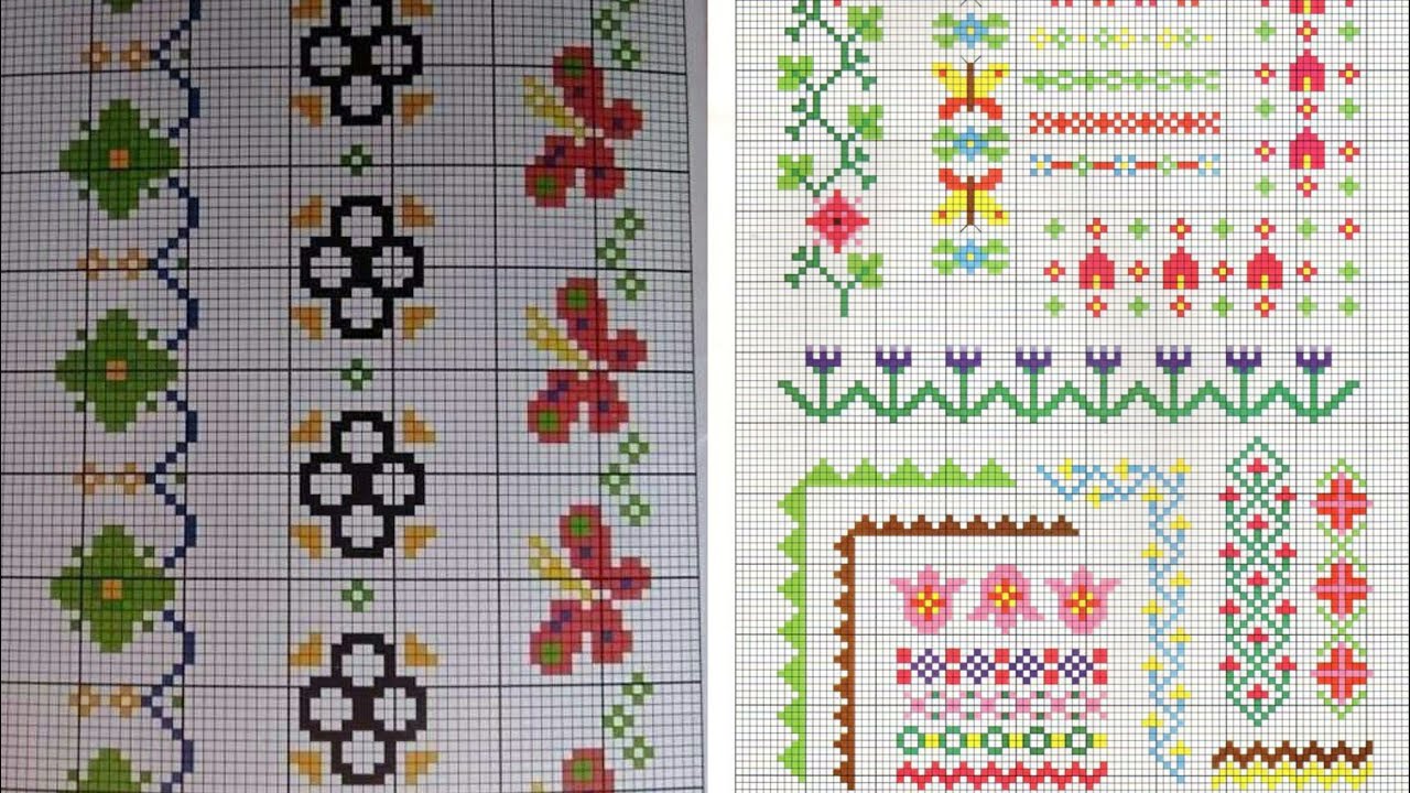 Amazing cross stitch patterns design ideas - YouTube