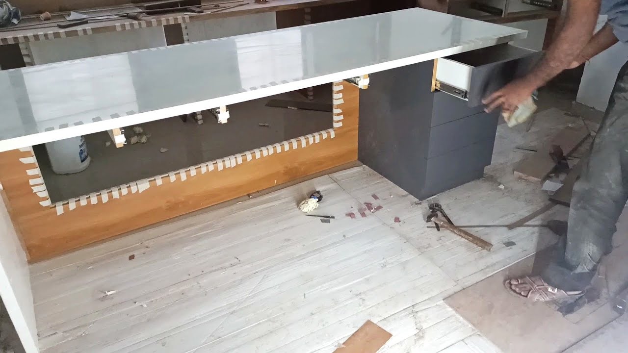 How build a counter table ! new counter table 2022 - YouTube