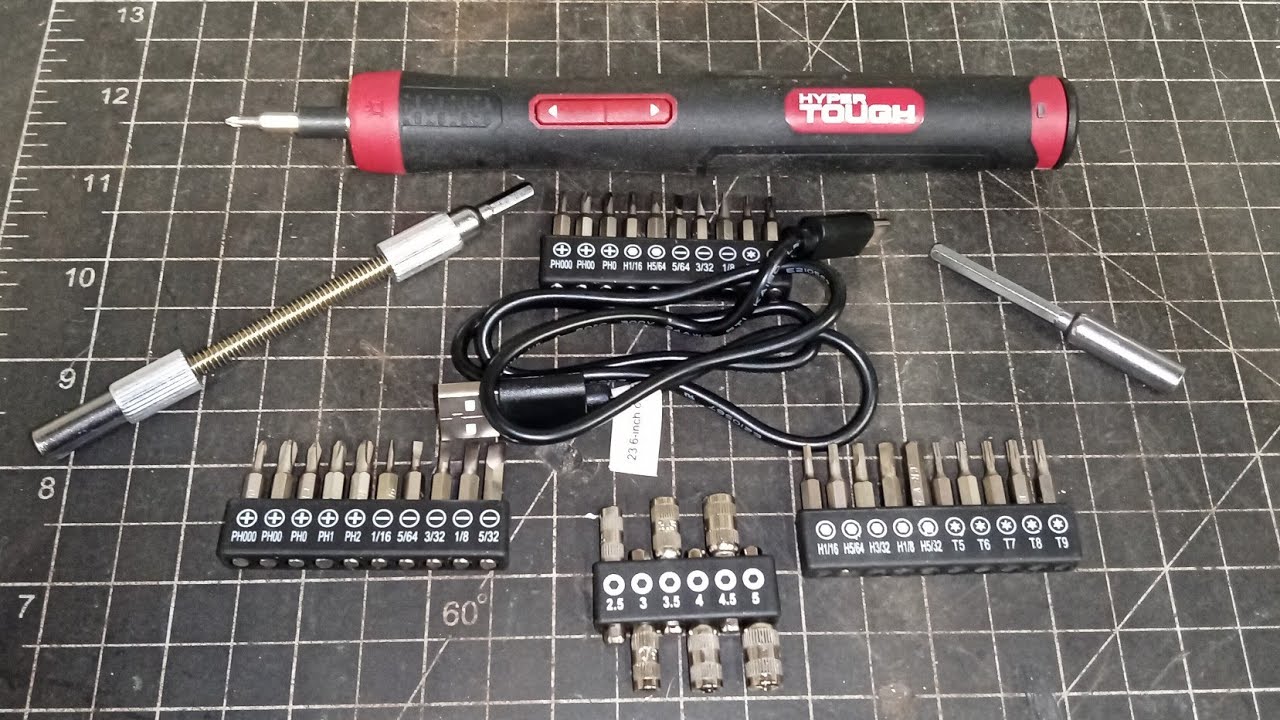 Hyper Tough 4v Precision screwdriver set. "First Thoughts". - YouTube