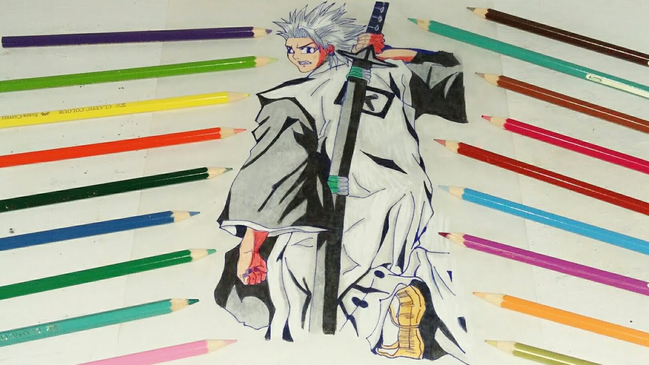 Drawing Tõshirõ Hitsugaya - Bleach | Anime DrawHolic #017 - YouTube