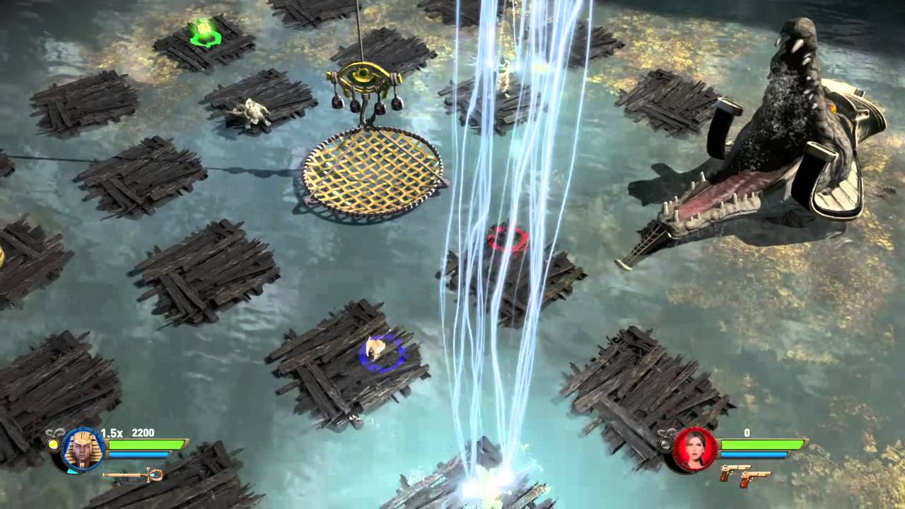 Lara Croft and the Temple of Osiris giant alligator fight - YouTube