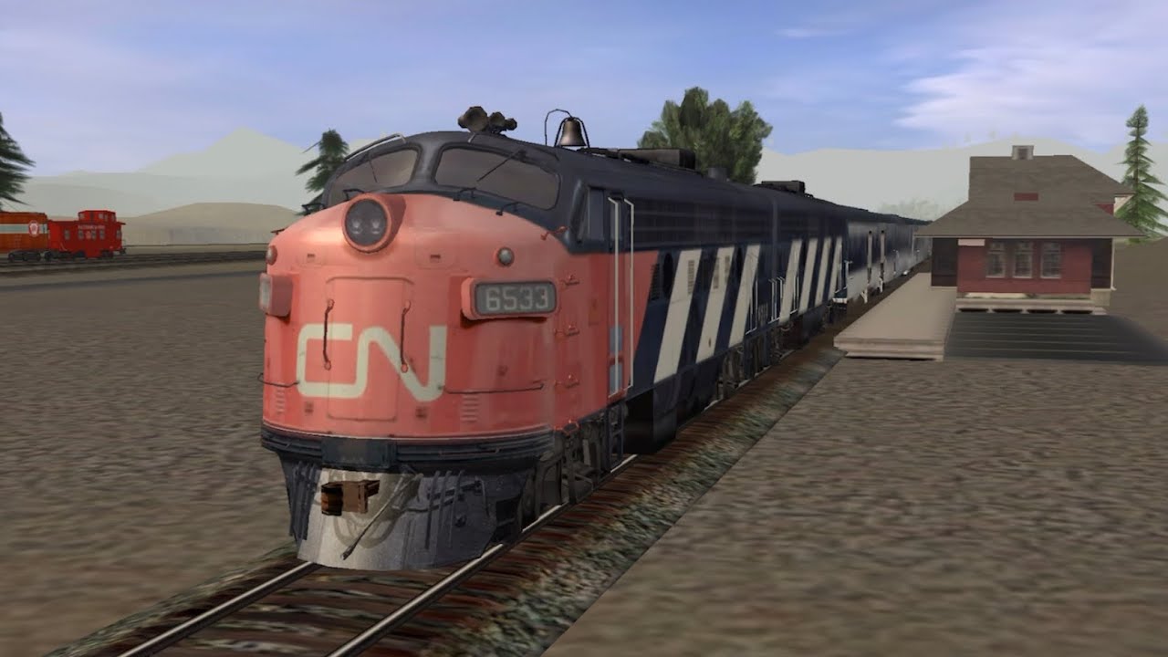 Trainz Simulator 2 new CN passenger train - FP9A Leo_Games - YouTube
