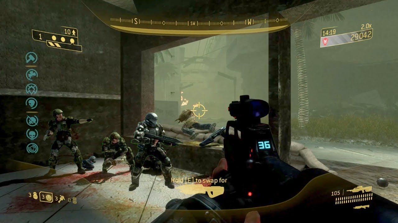 Halo 3: ODST Firefight Gameplay - [Outskirts] - YouTube