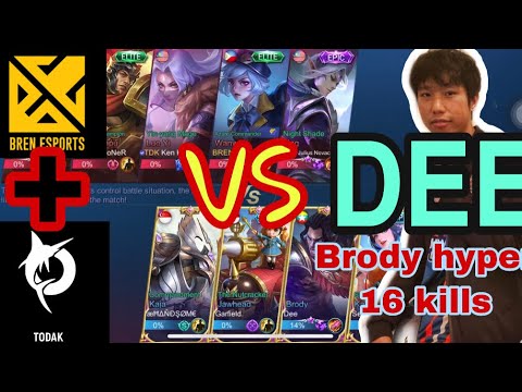 BG. DEE ရဲ့ Brody Hyper နဲ့ Bren Esports + Todak က Pro players တွေနဲ့တ ...