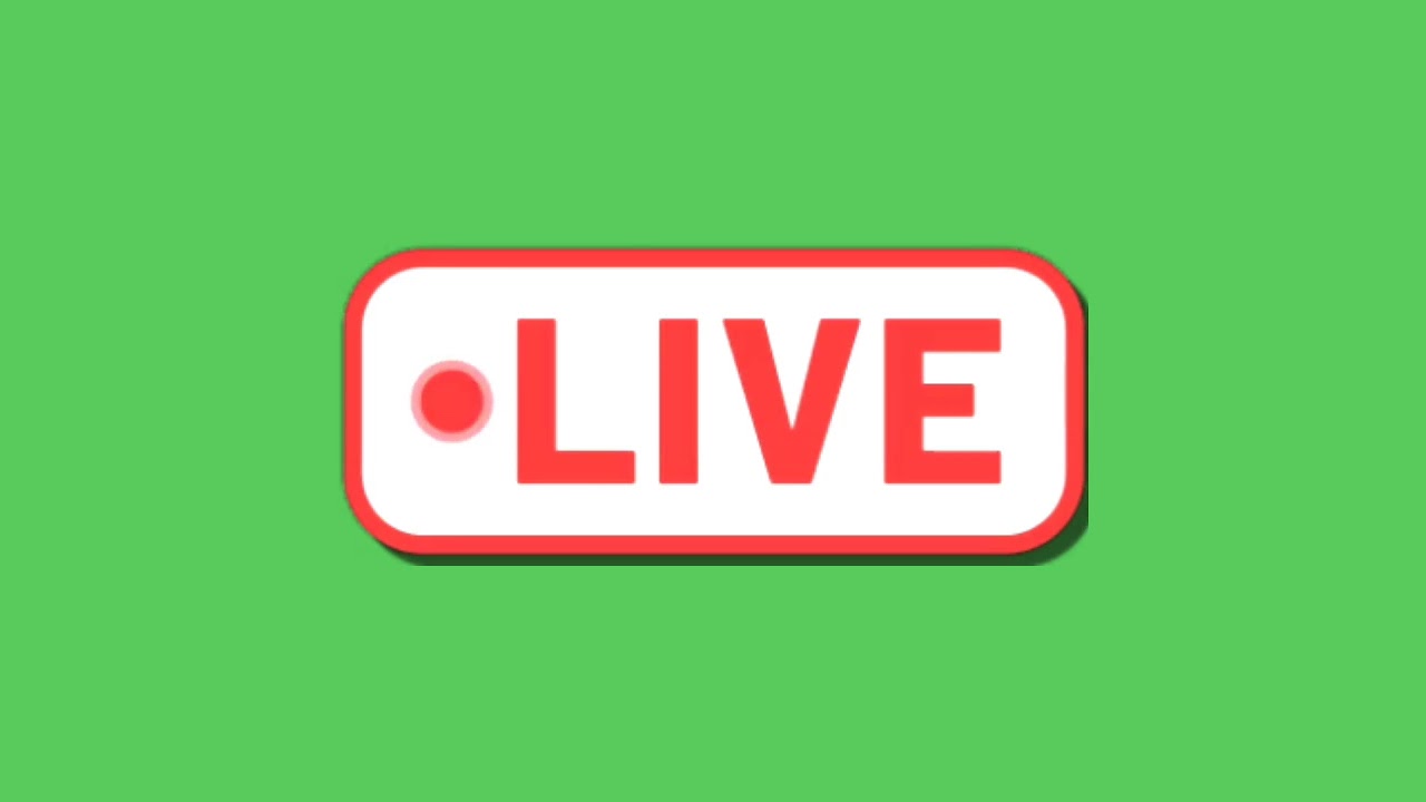 GREEN SCREEN BLINKING LIVE ANIMATED - YouTube