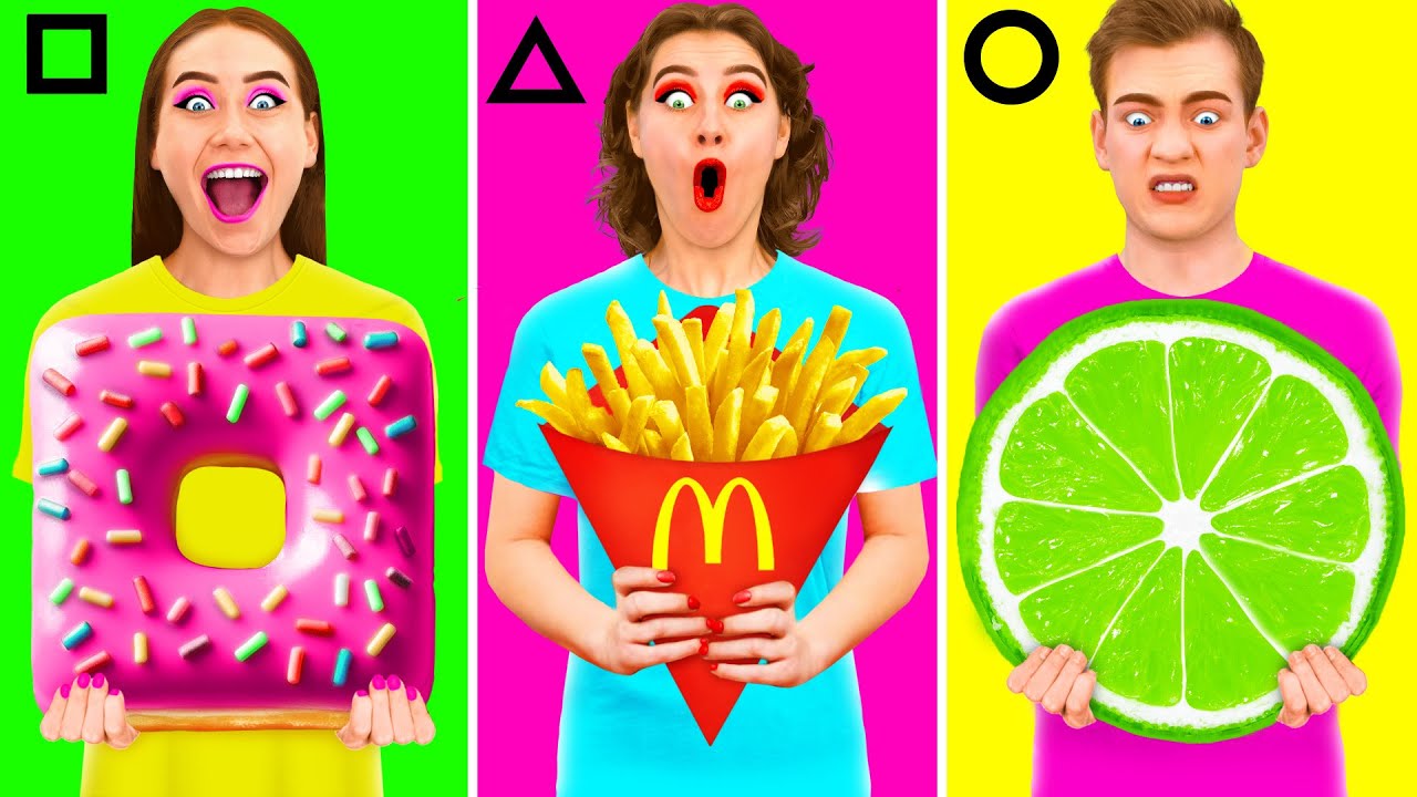 Geometric Shape Food Challenge | Crazy Ideas To Cook by 4Teen Challenge ...