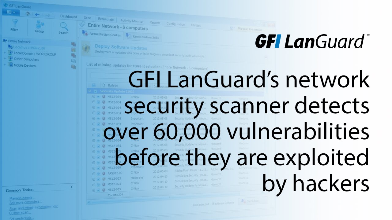 GFI LanGuard | It's network security scanner detects over 60,000 ...