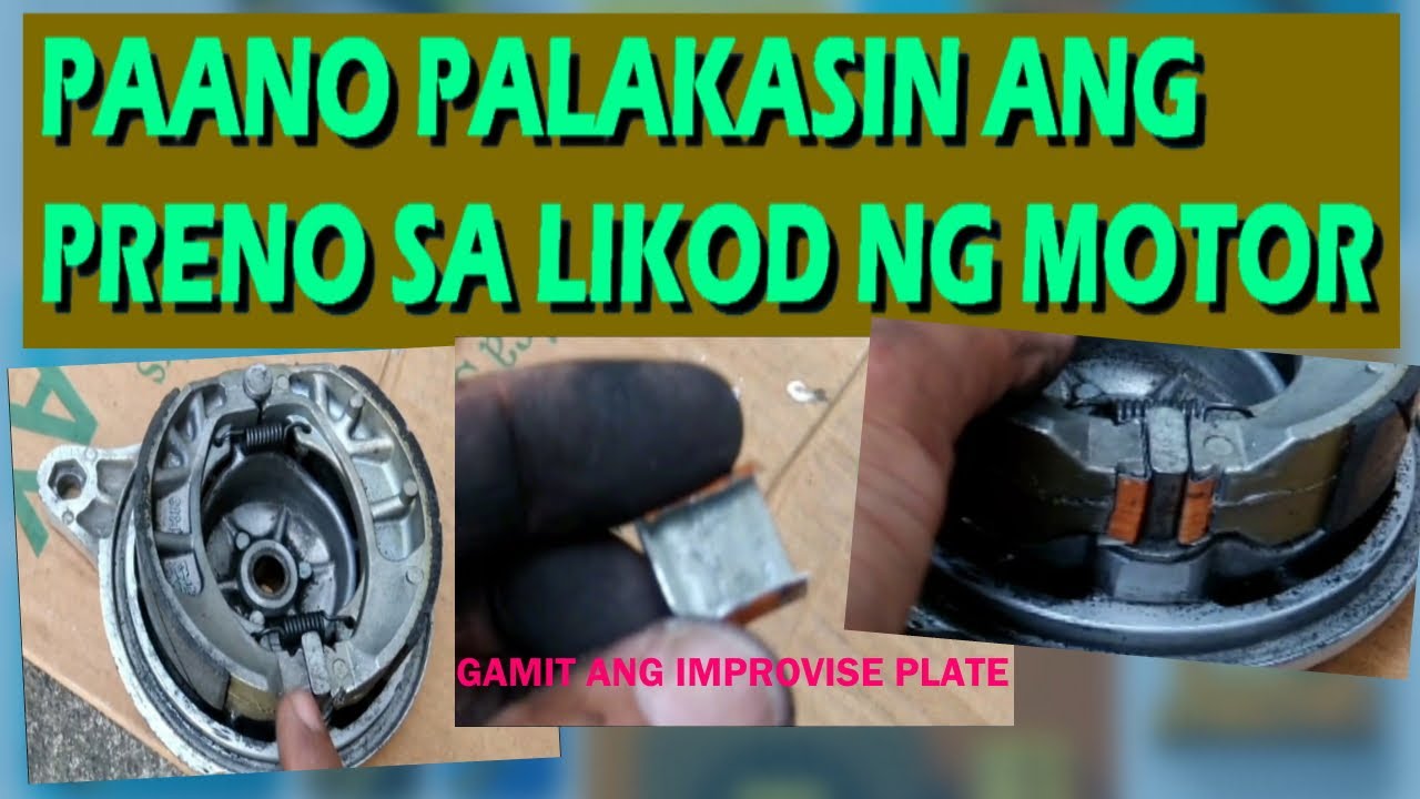 IMPROVISE PLATE UPANG KUMAPIT ANG PRENO SA LIKOD NG MOTOR I Do-It ...
