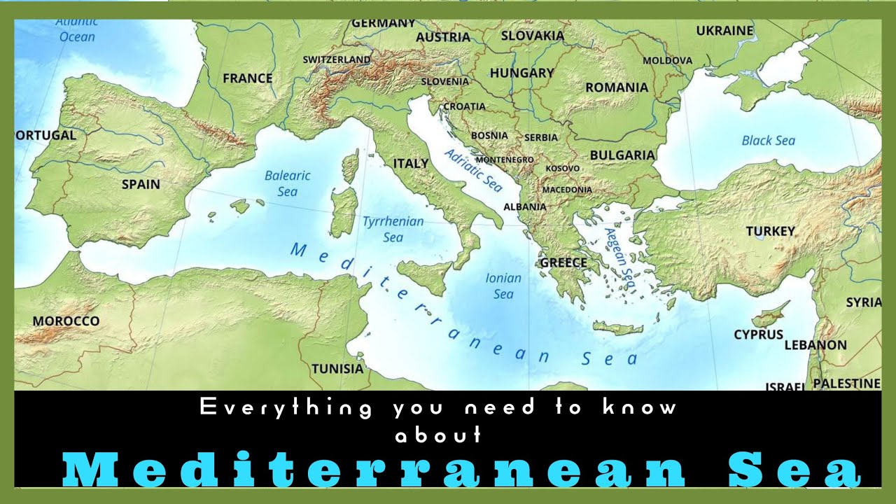 Mediterranean Sea || Strait Of Gibraltar || Countries Bordering ...