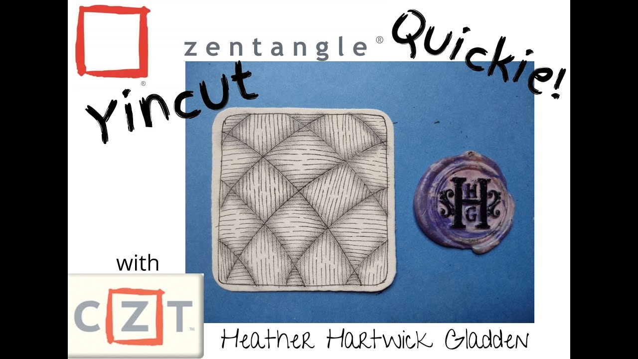 Zentangle® Quickie: Yincut - YouTube