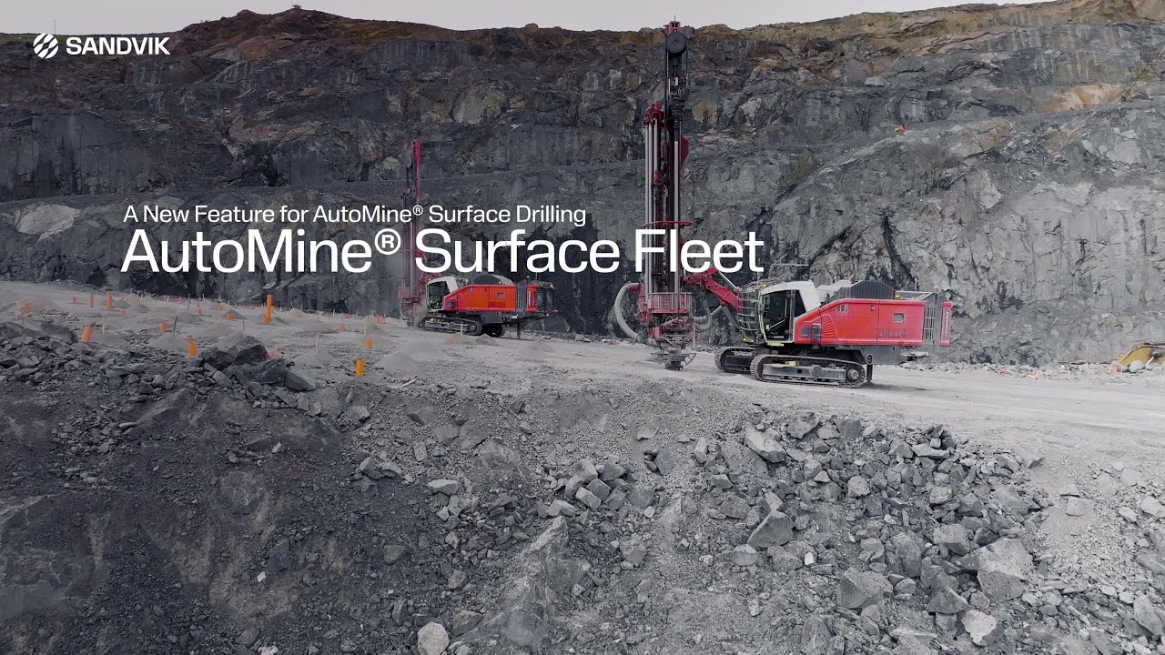 AutoMine® Surface Fleet - New feature for autonomous surface drilling - YouTube