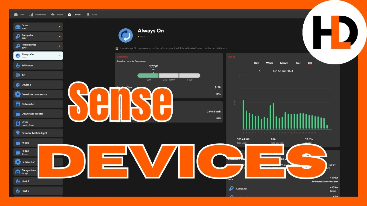 Managing Devices In The Sense Home Energy Monitor - YouTube