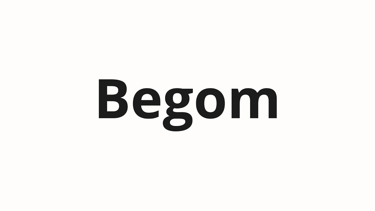 How to pronounce Begom | Бегом (Run in Russian) - YouTube