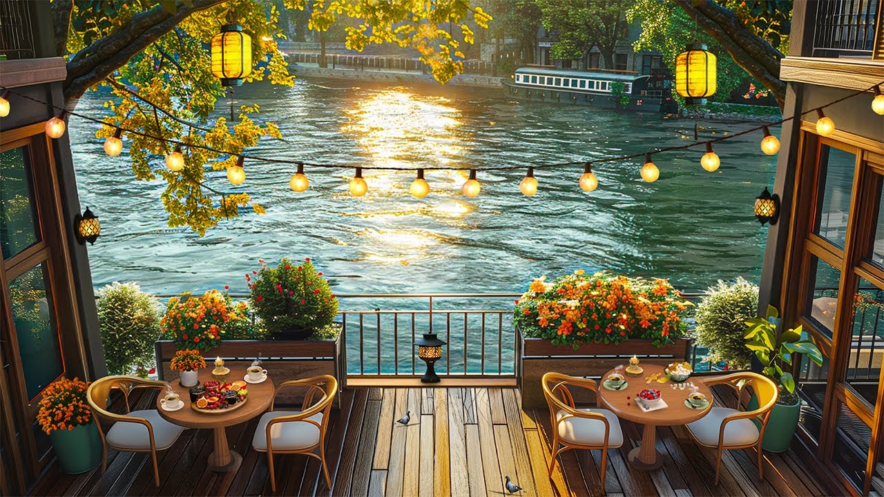 Sweet Summer Jazz🌥️ Relaxing Jazz Instrumental Music & Cozy Coffee Shop ...